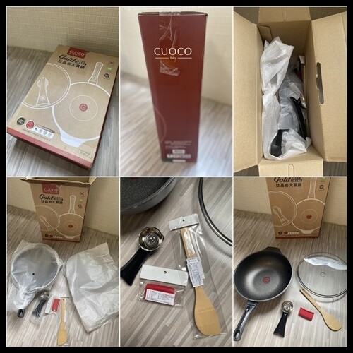 跨世代進化【義大利CUOCO】大寶鍋T4-Gold鈦晶岩炒鍋34CM（附蓋）-全新智能感溫環，輕鬆掌握最佳下廚時間,大容量炒鍋，不挑爐具好煮好清洗,宅家輕鬆出好菜|生活|WalkerLand窩客島