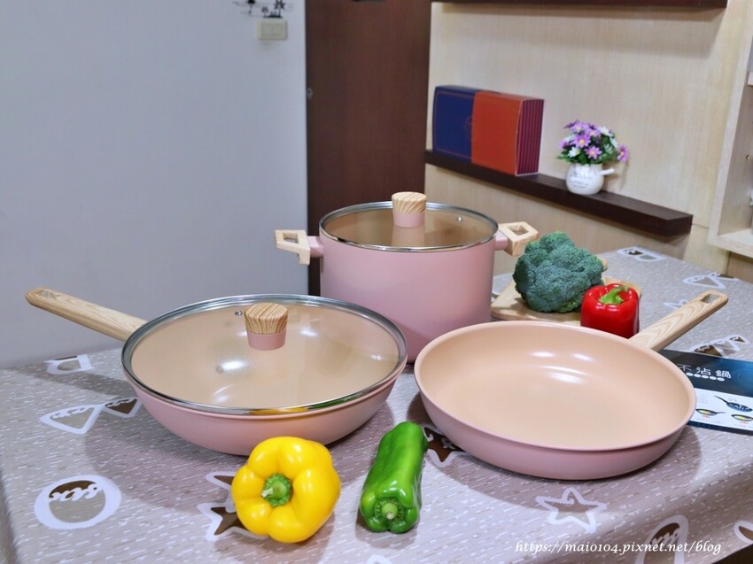 鍋具推薦｜義大利CUOCO北歐風情粉彩鑽瓷3鍋5件組～不沾鍋不沾炒鍋、平底鍋推薦|生活|WalkerLand窩客島