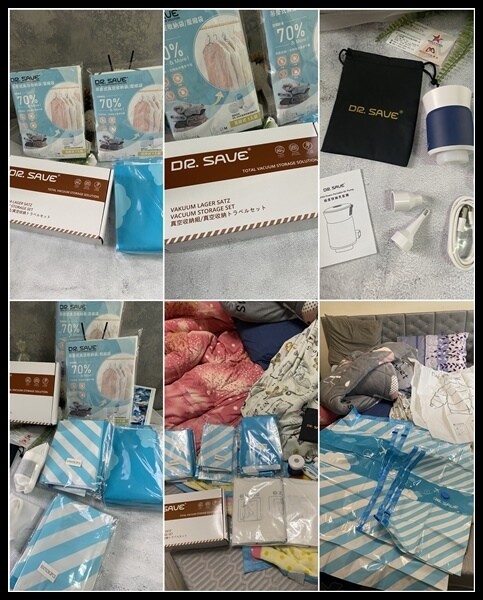 【露營旅行換季必備】【摩肯】DR. SAVE 3in1極度快速迷你充抽氣機 九件組 ，出國旅遊收拾行李、露營戶外活動、換季居家收納時，不可或缺的小幫手;效能好、速度快還可以當成充氣、抽氣、緊急 ...