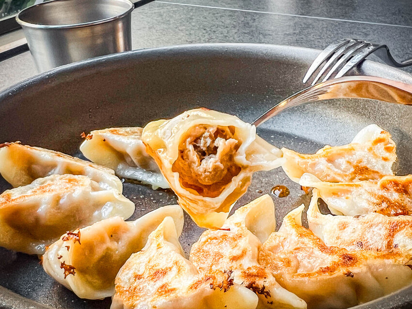 鉄燒餃子｜酥脆又超多汁！評價超高文青風鐵鍋燒餃子|美食|WalkerLand窩客島