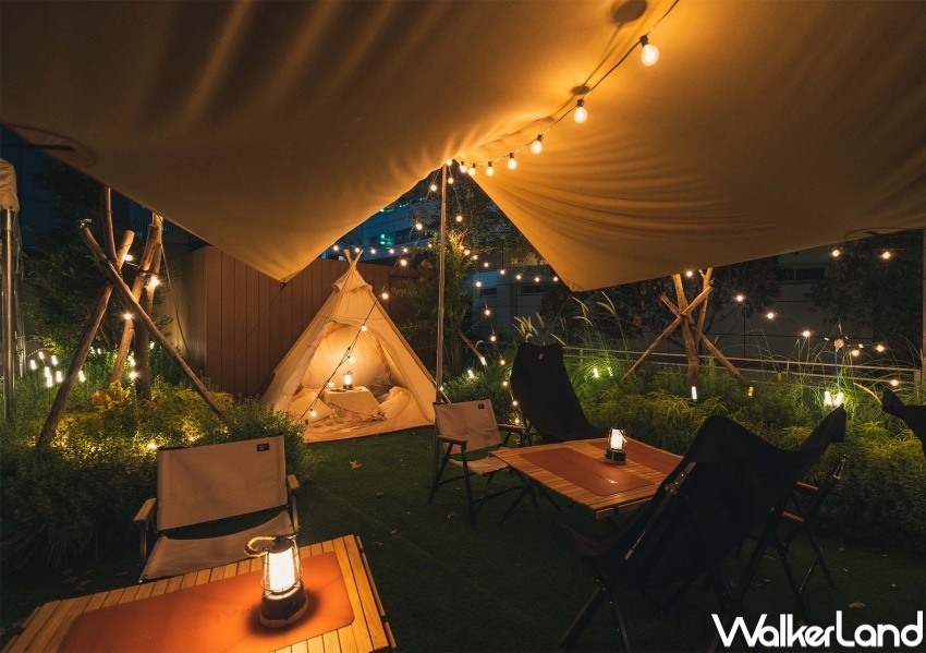 內湖露營餐酒館開了！超夯雞翅「GUMGUM內科店」露營酒吧正式開放，超好拍「頂樓星空酒吧、露營帳篷草皮」內科人下班就拍IG。|美食|WalkerLand窩客島