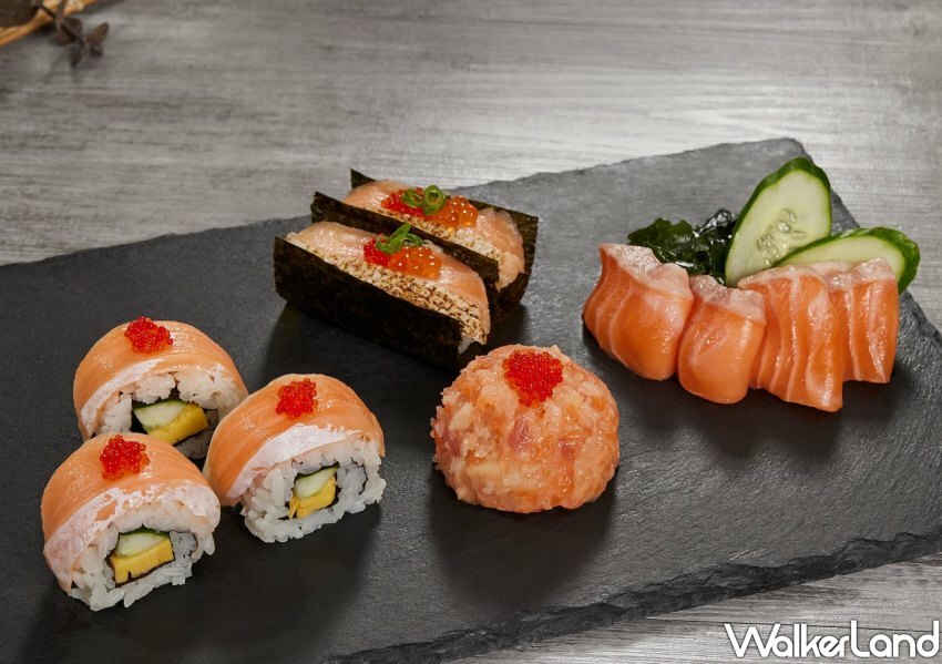 壽司郎鮭魚30選超狂！壽司郎再掀鮭魚之亂「30盤鮭魚壽司」壽司控、鮭魚控一起衝，40元「酪梨鮭魚、鮭魚腹親子」全都要吃。|美食|WalkerLand窩客島