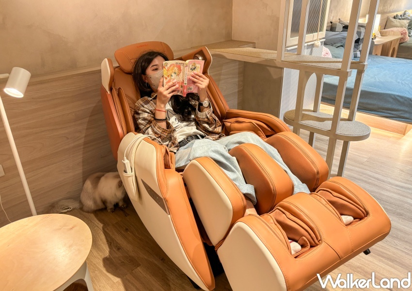 貓家就是你家！北車隱藏版「貓珈Nekocoffee」開幕洗版IG，擼貓還能躺床追劇、按摩椅、打Switch當自己家。|美食|WalkerLand窩客島